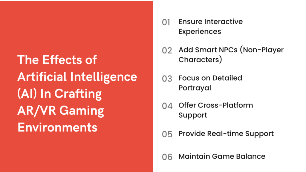 Impacts of AI on Creating Realistic AR/VR Game Environments